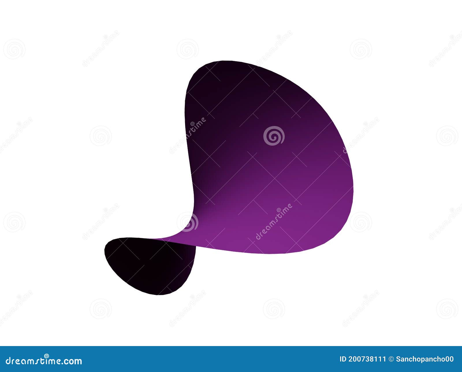 3D Render. Dynamic Logo Isolated on a White Background. Bright Sign or ...