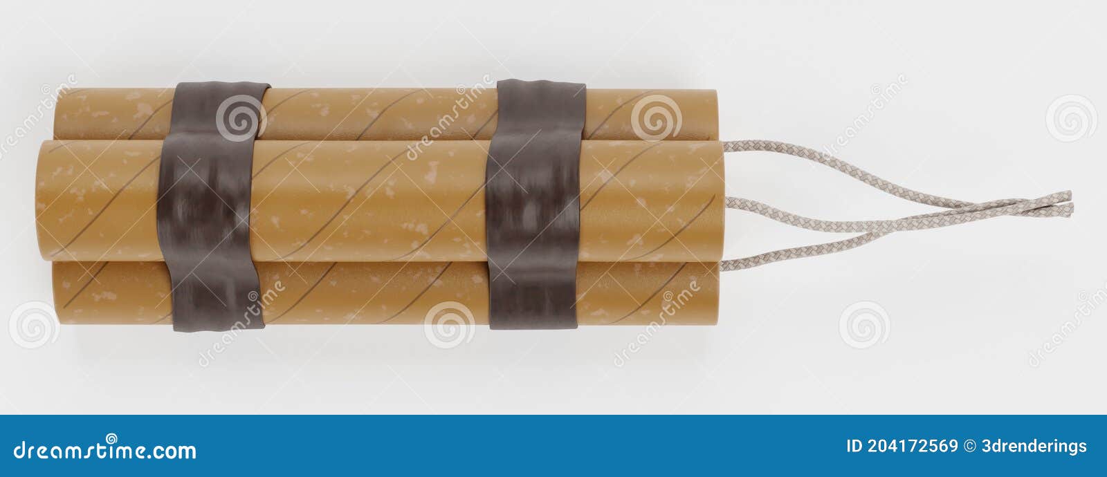3D Render of Dynamite stock illustration. Illustration of terorism ...