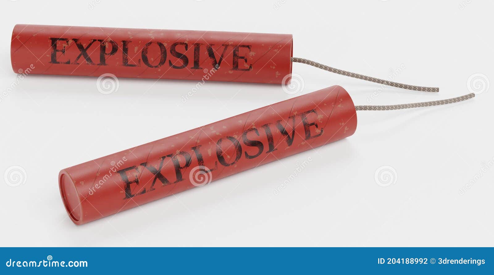 3D Render of Dynamite stock illustration. Illustration of mining ...