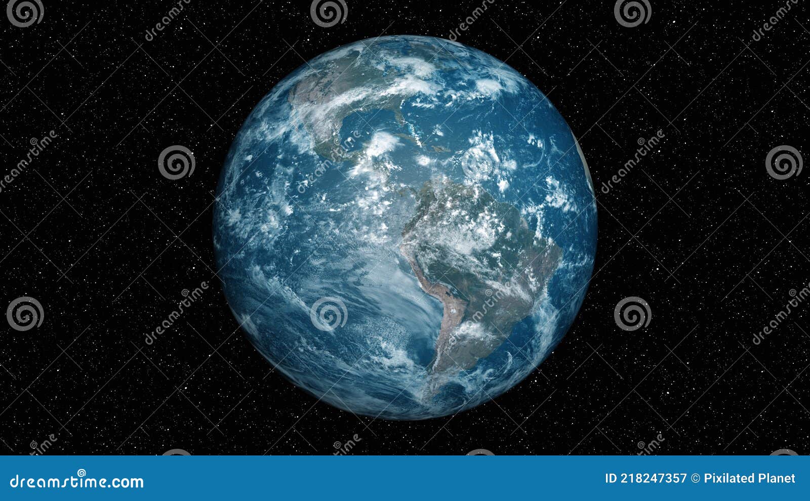 3d Render of Earth Viewed from Space Stock Image - Image of astronomy ...