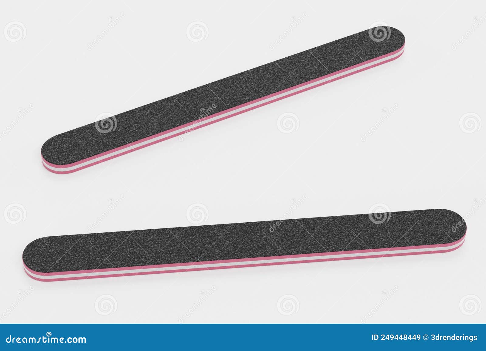3D Render of Emery Board stock illustration. Illustration of skin ...