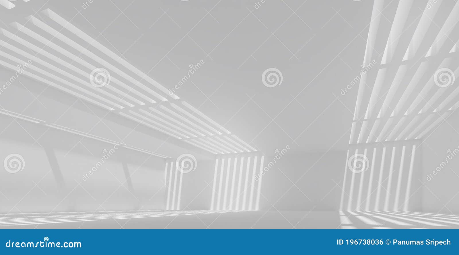 3D Render Of Empty Exhibition Space. Backdrop For Exhibitions And ...
