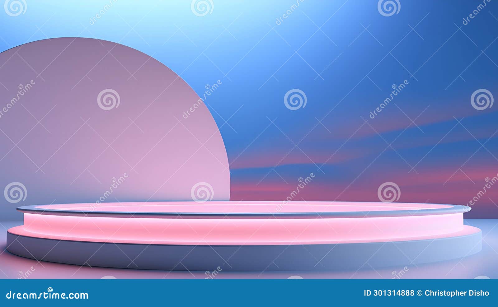 3D Render Empty Display Background with, Display, Mockup, Presentation ...