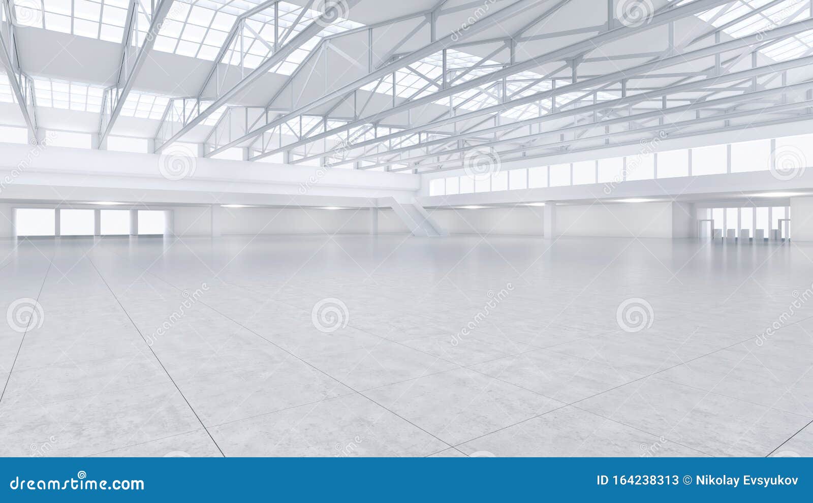 Empty Exhibition Hall. Museum Interior With Art Showpiece. Sculptures ...