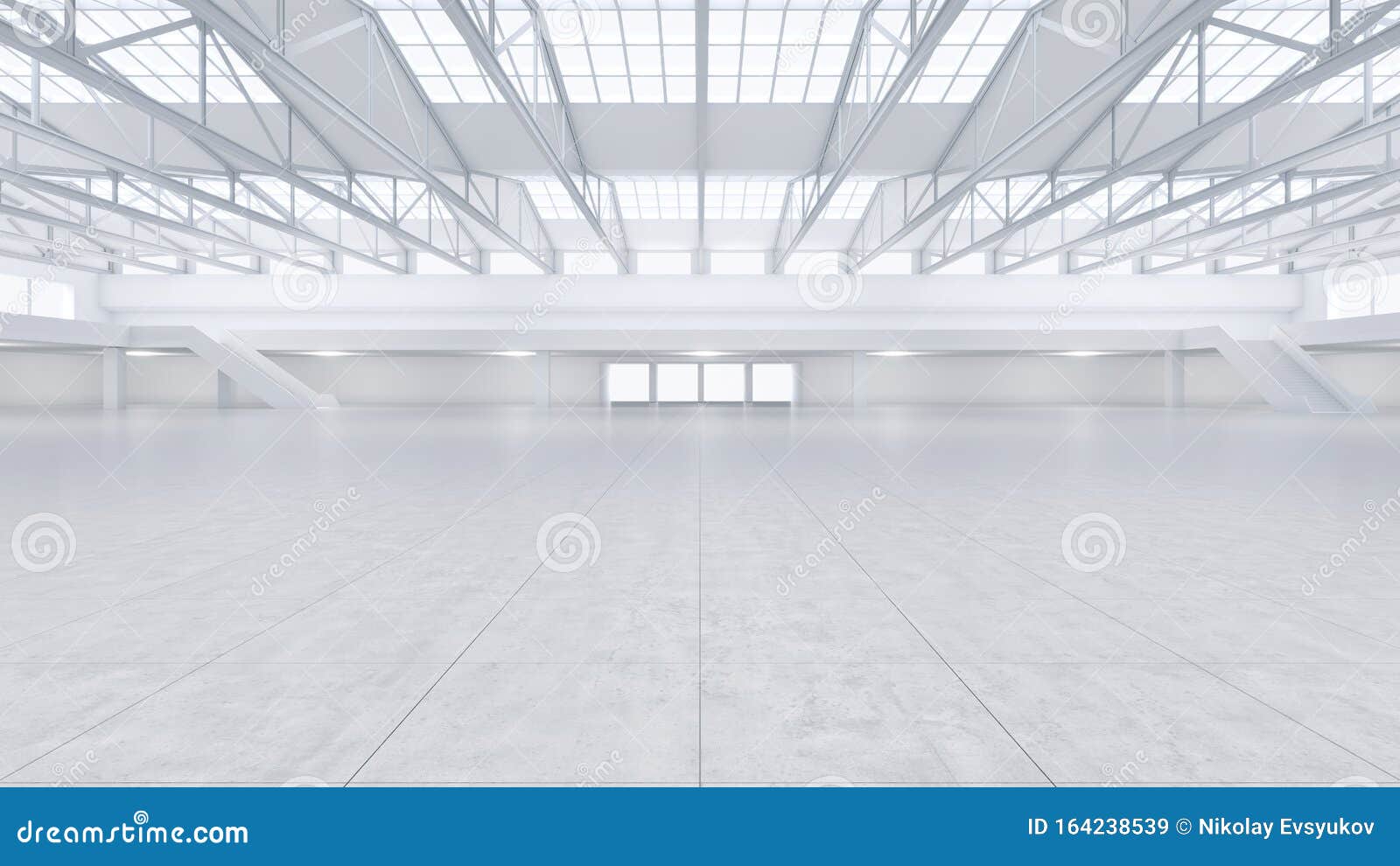 Empty Exhibition Hall. Museum Interior With Art Showpiece. Sculptures ...