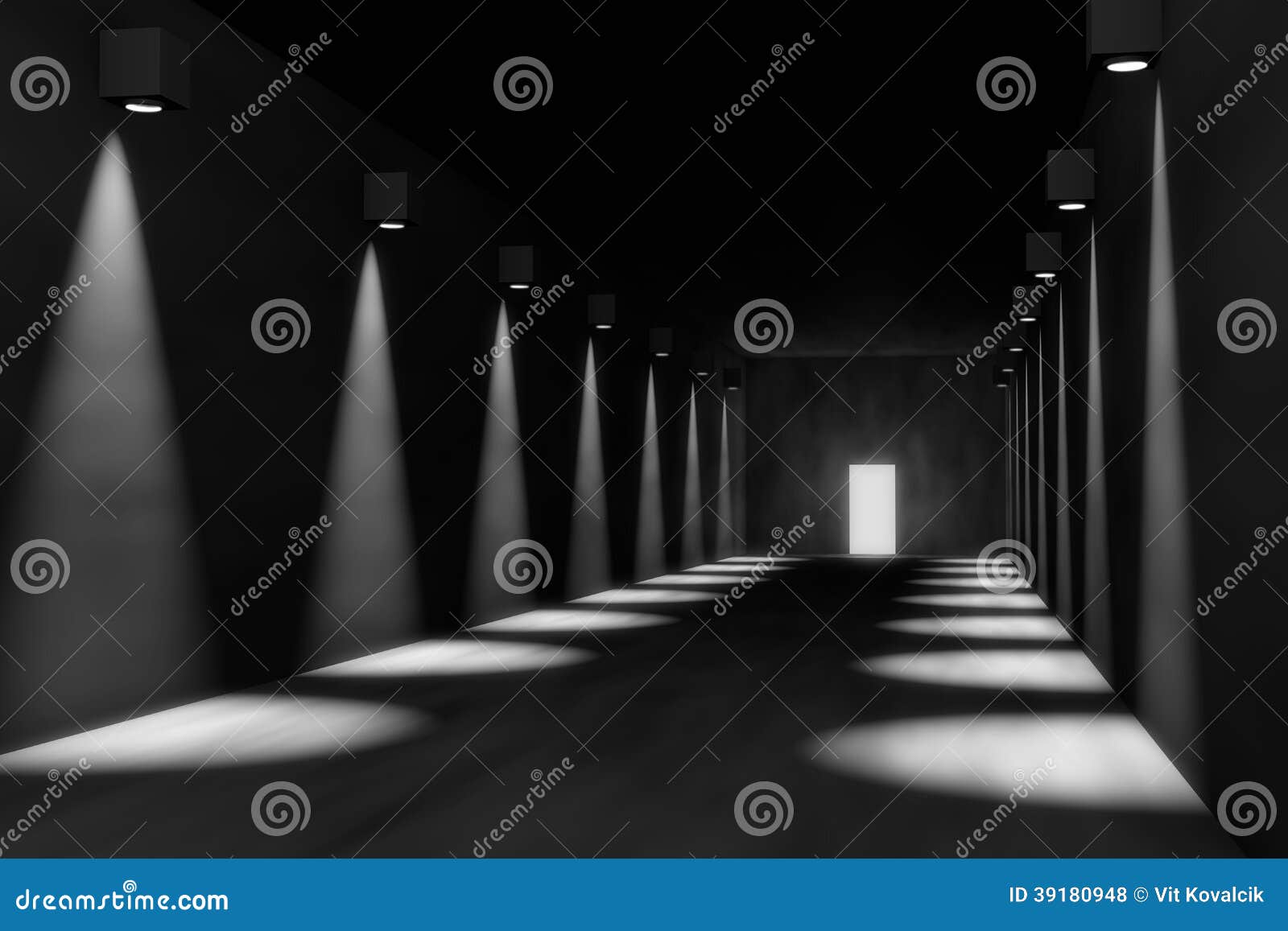 3D Render of Empty Hall, Dramatic Stock Photo - Image of empty, indoor ...