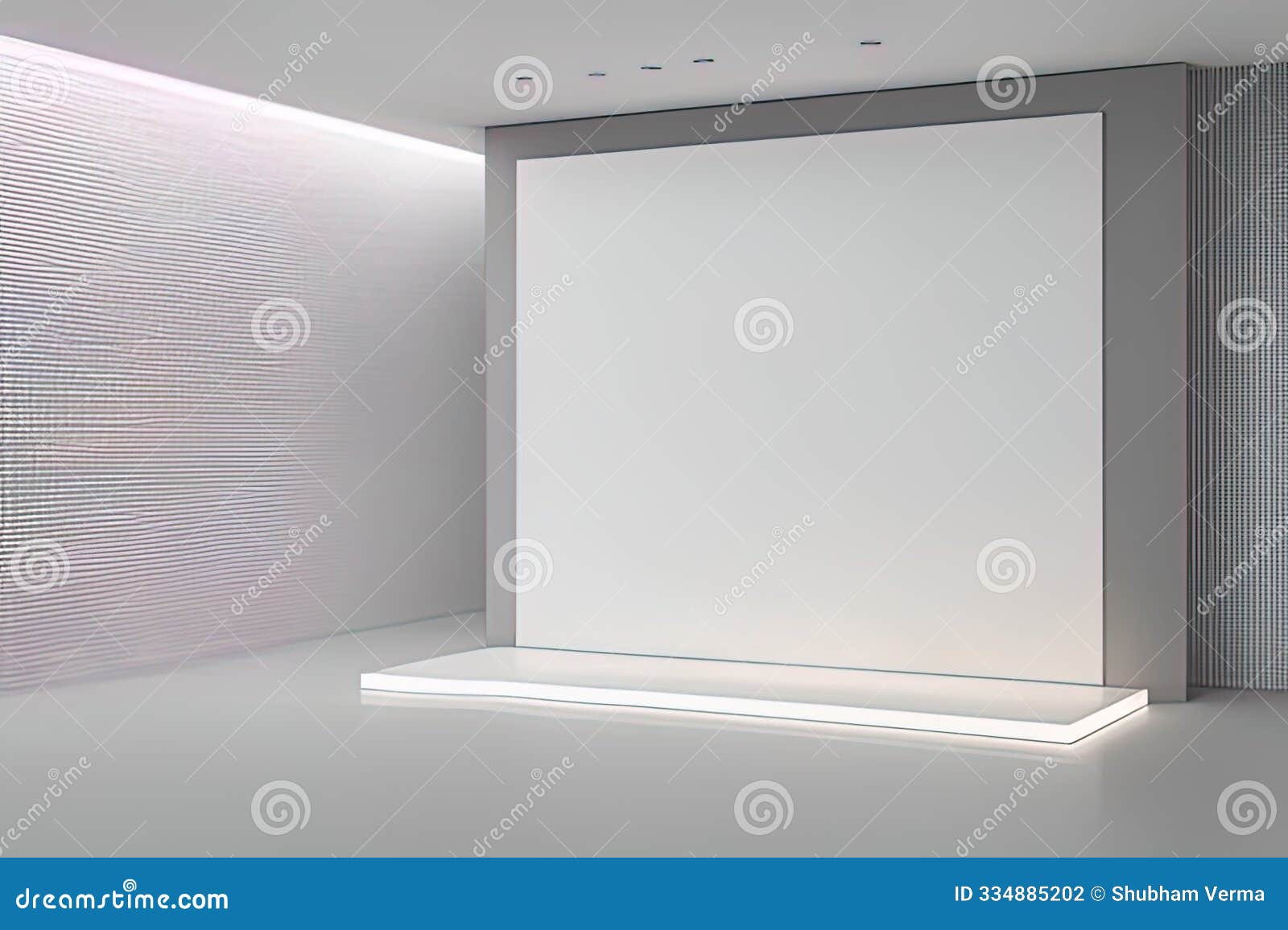 3d Render of Empty Interior Design in White Room 3d Render of Empty ...