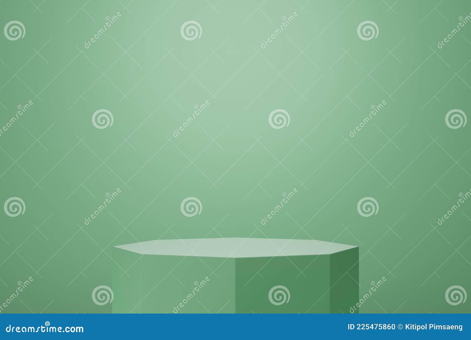 3d Render of Empty Podium Design for Product Display Stock Illustration ...