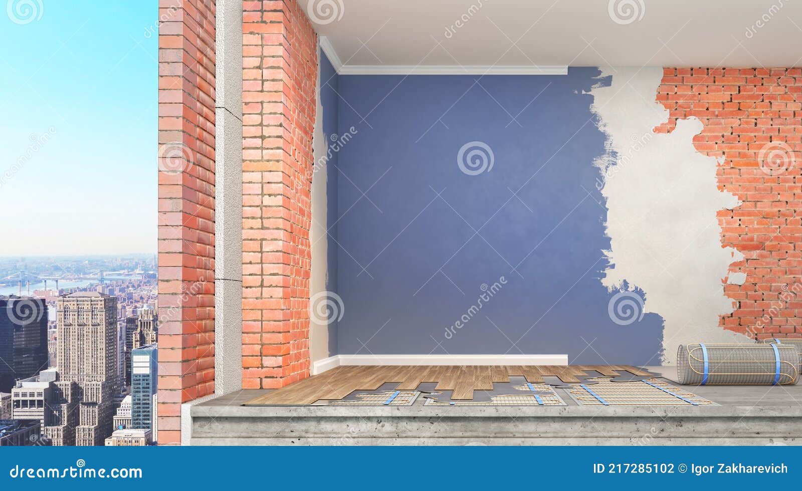 Layered Scheme Of Interior Wall Insulation Royalty-Free Cartoon ...