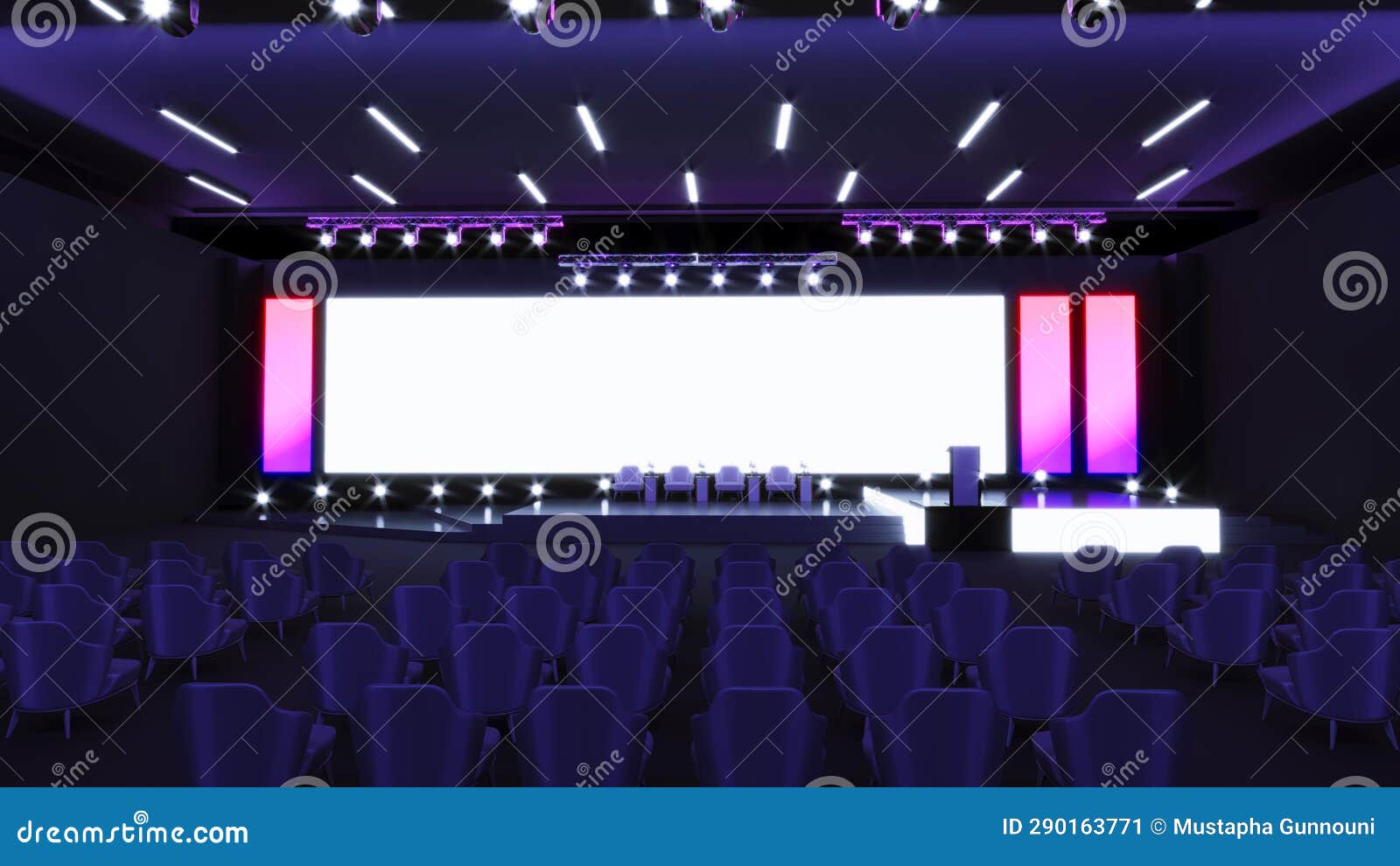Empty Stage Design for Mockup and Corporate Identity, Original Designed ...