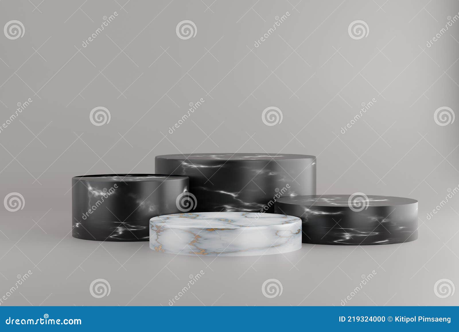 3d Render of Empty Stand Step Design for Product Display Stock ...