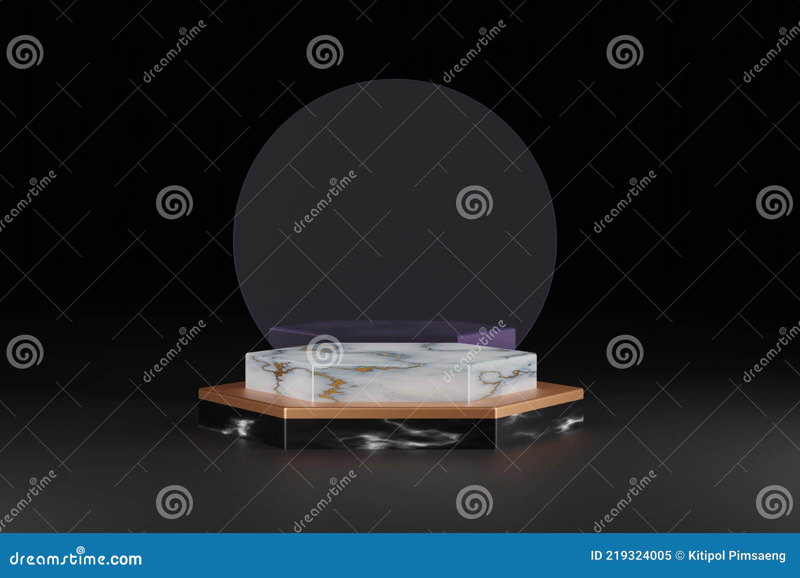 3d Render of Empty Stand Step Design for Product Display Stock ...