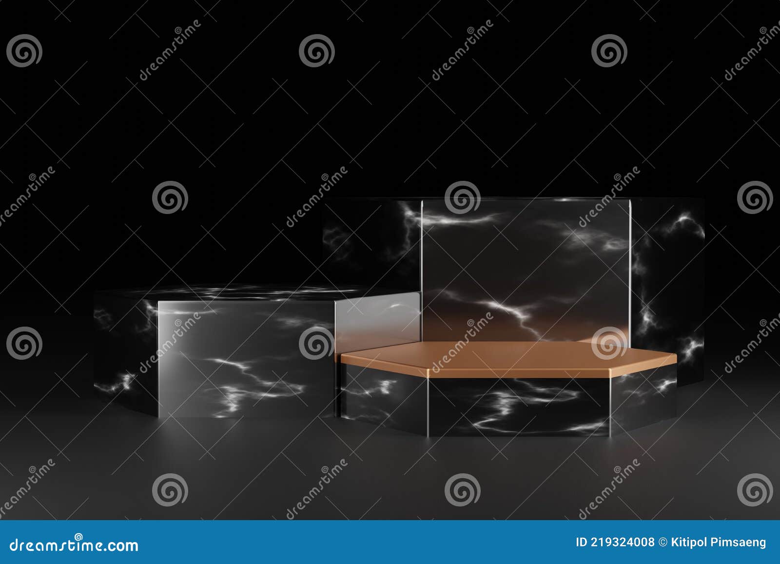 3d Render of Empty Stand Step Design for Product Display Stock ...