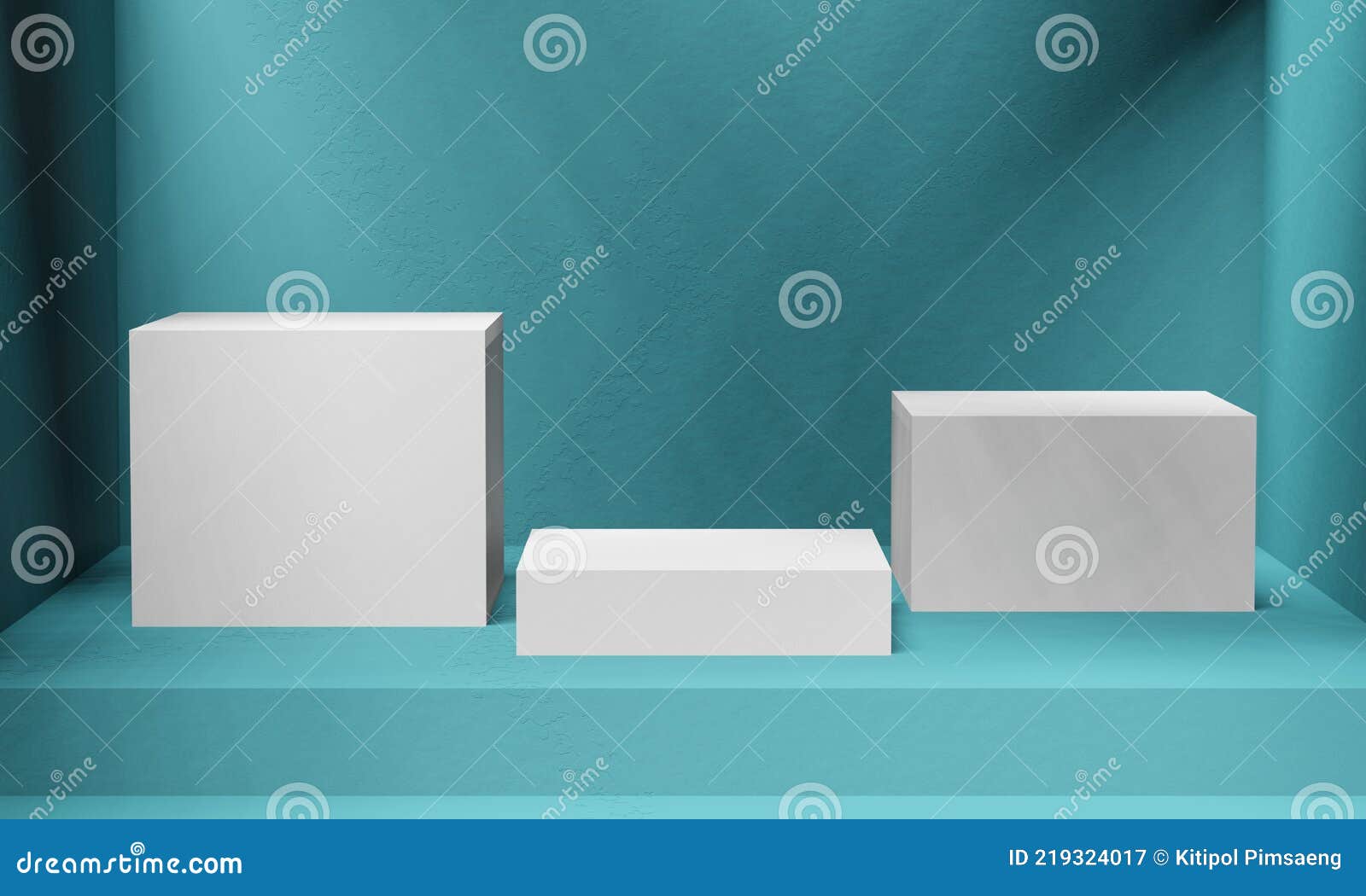 3d Render of Empty Stand Step Design for Product Display Stock ...