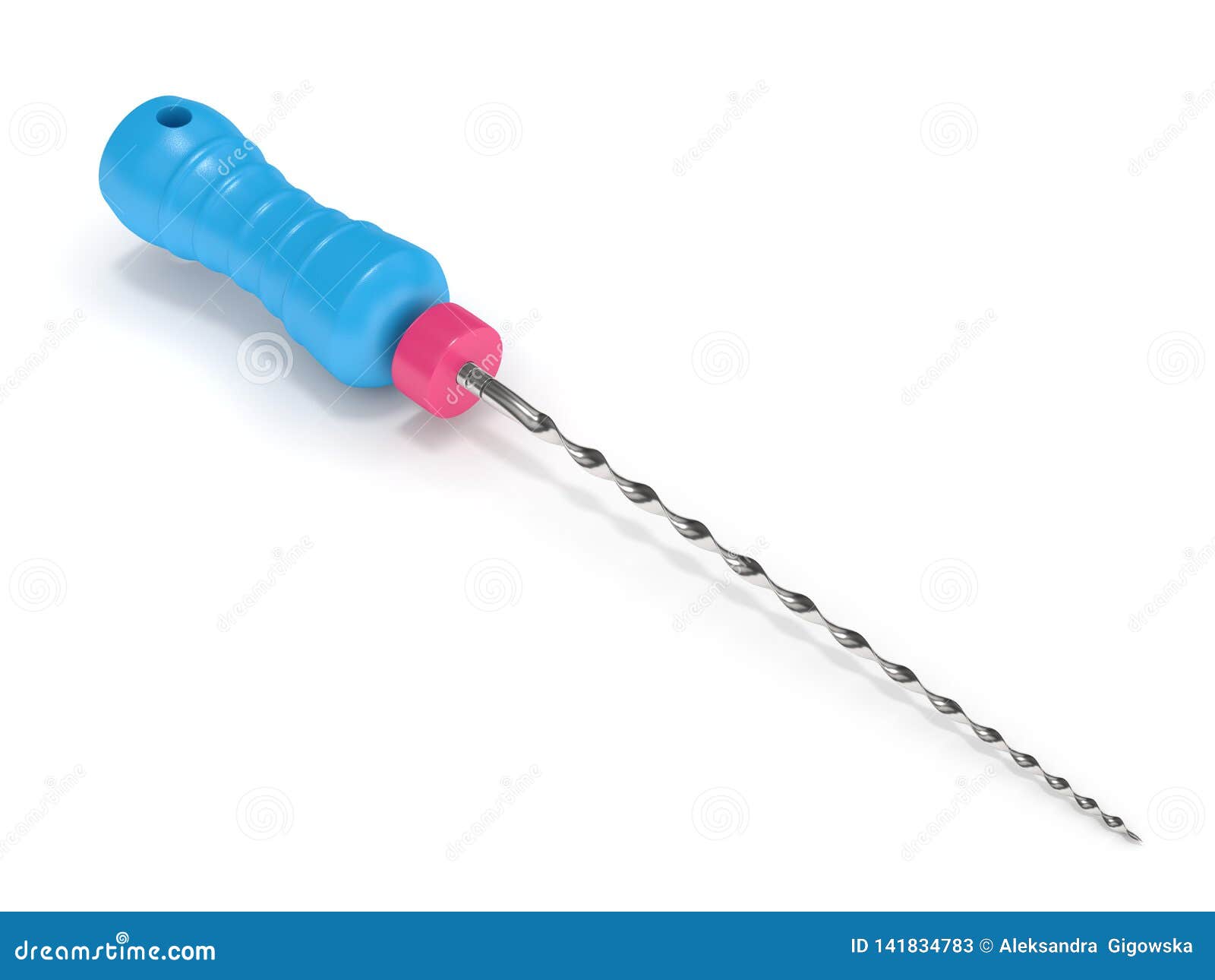 3d Render Of Endodontic Files Over White Royalty-Free Stock Photography ...