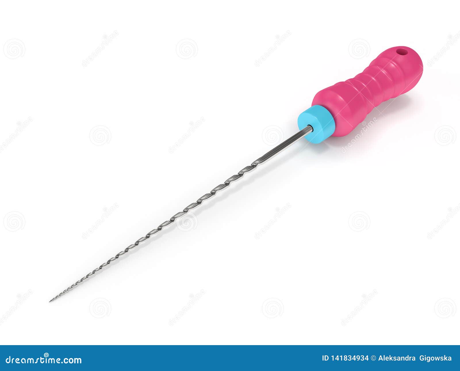 3d Render Of Endodontic File Over White Royalty-Free Stock Image ...