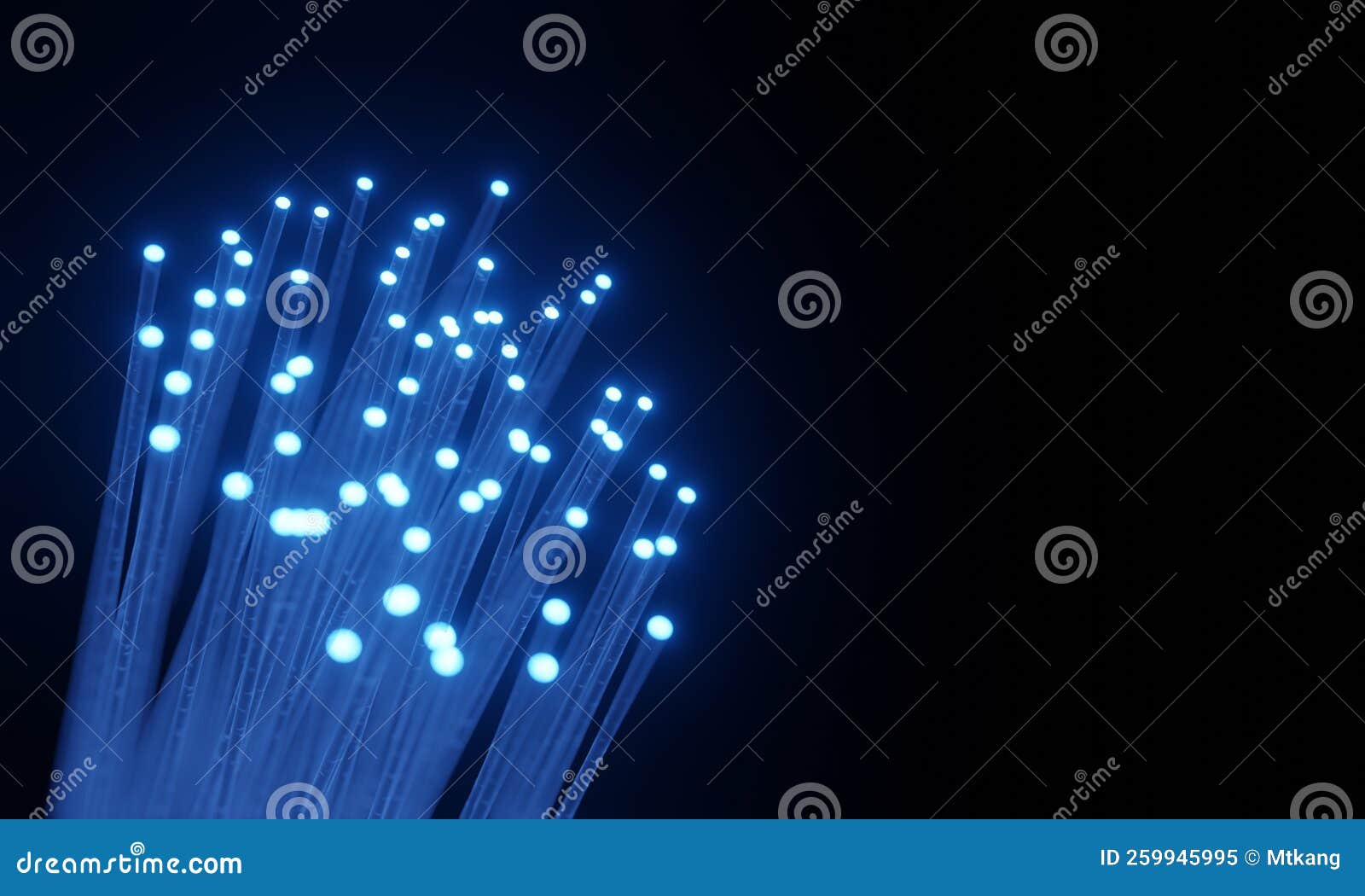 3d Render of Fiber Optic Tips Stock Illustration - Illustration of ...