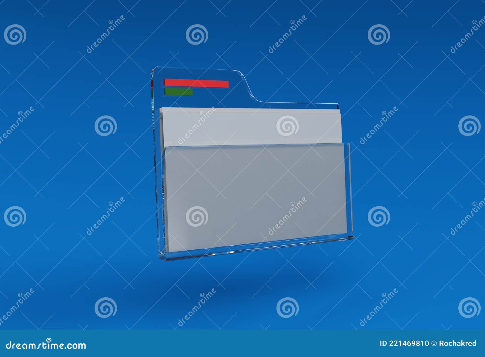 3D Render File Folder 3D Art Design Illustration Stock Illustration ...