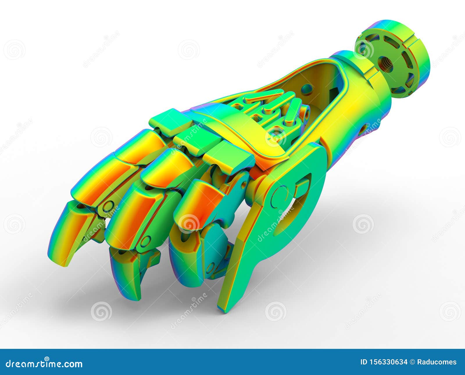 3D Render - Finite Element Analysis Racing Car Chassis Royalty-Free ...