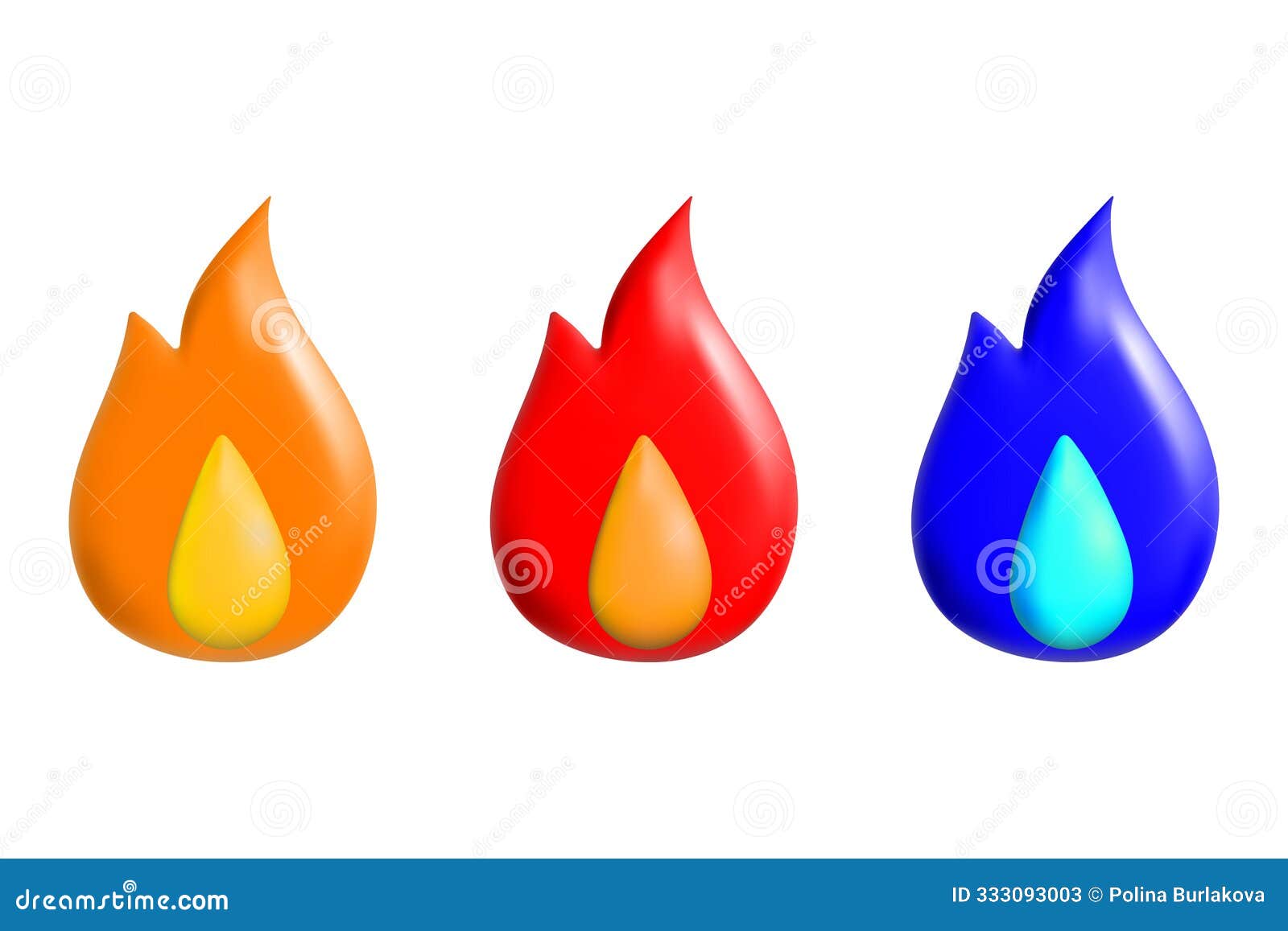 3d Render Fire Emoticon Emoji Isolated On White Background. Cartoon ...