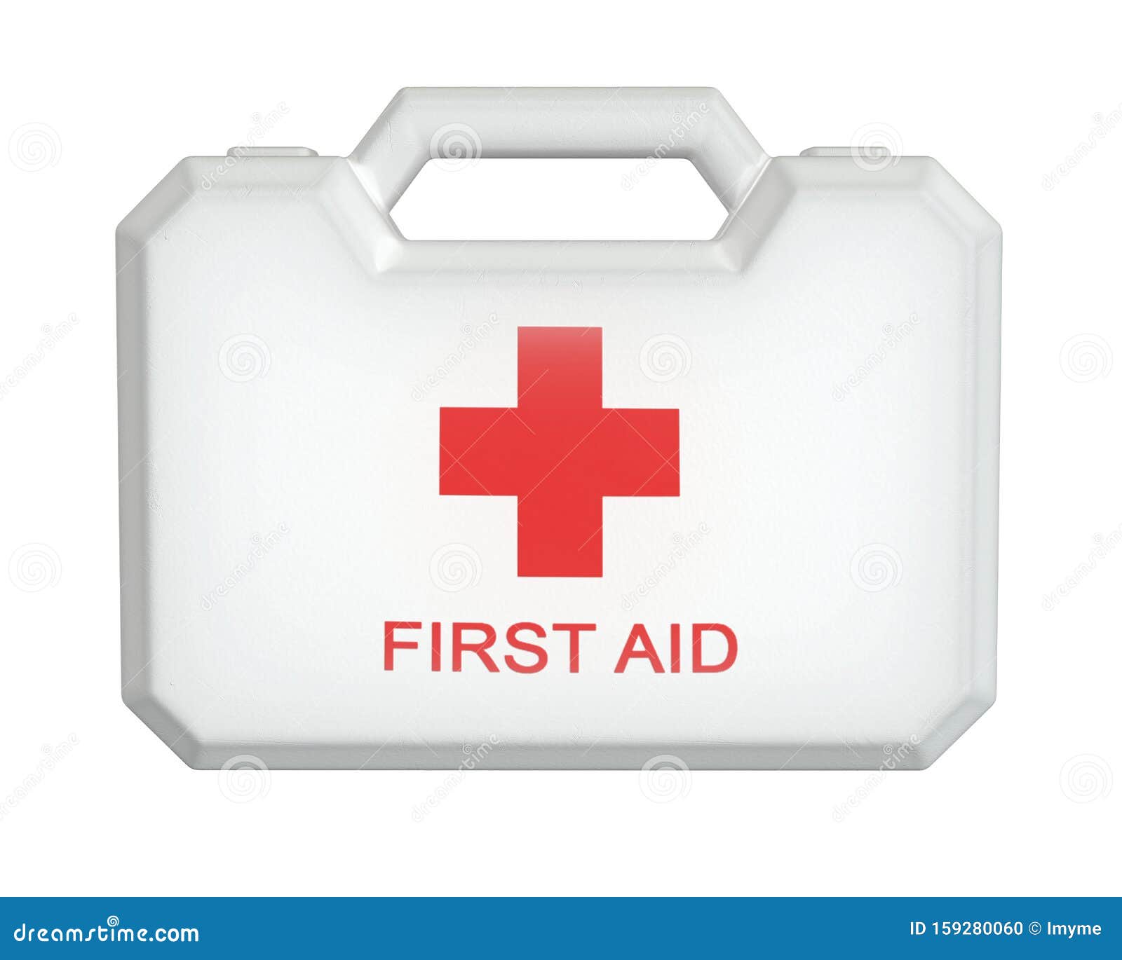 3D Render of First Aid Kit Isolated on White. Editorial Image ...