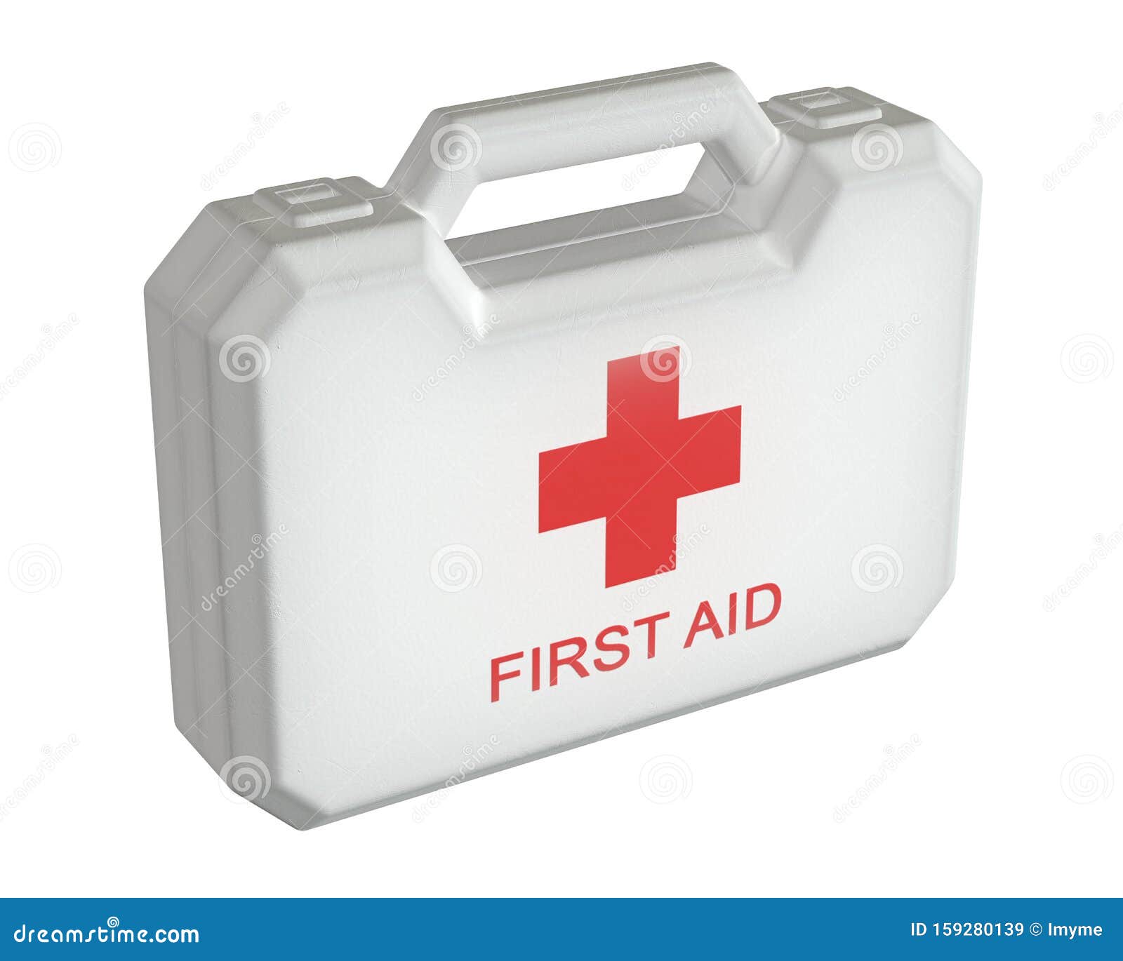 3D Render of First Aid Kit Isolated on White. Editorial Stock Image ...
