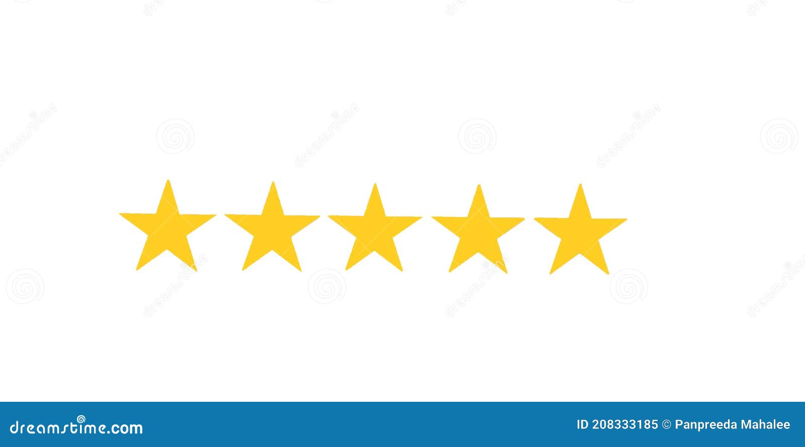 3D Render Five Star, 5star Concept of Testimonial and Review Stock ...