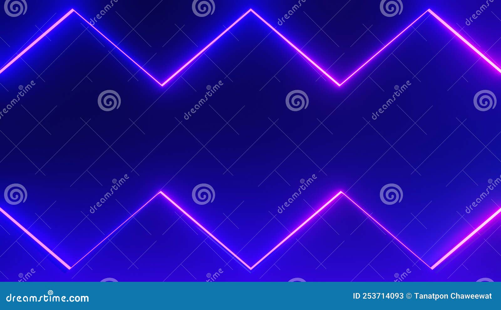 3d Render of Flash Neon and Light Glowing on Dark Scene. Speed Light ...