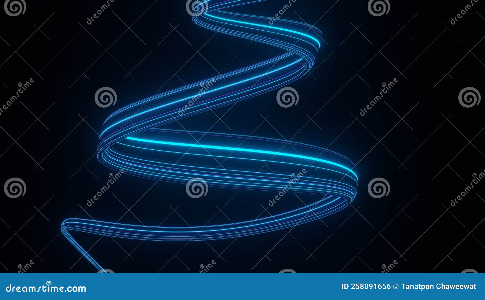3d Render of Flash Neon and Light Glowing on Dark Scene. Speed Light ...