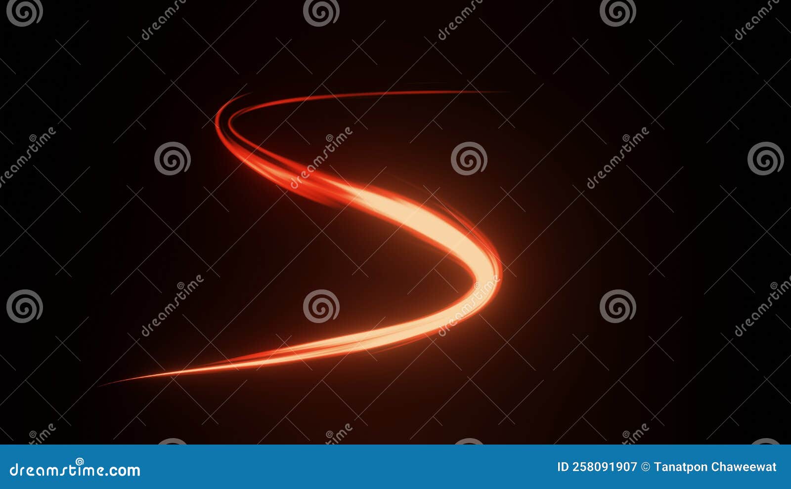 3d Render of Flash Neon and Light Glowing on Dark Scene. Speed Light ...