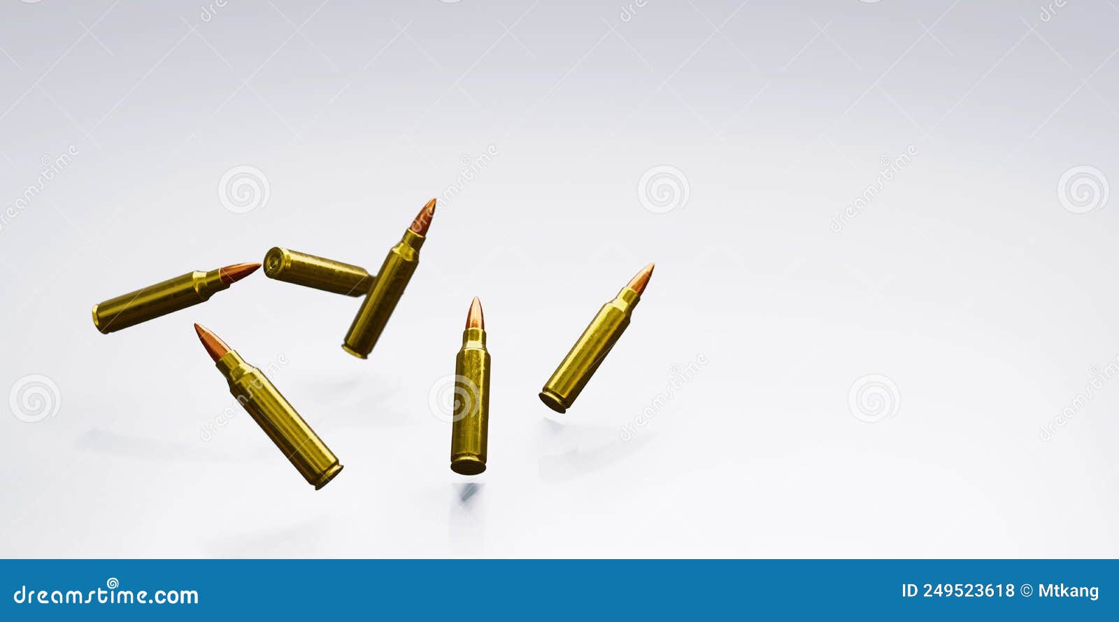 Rifle bullet 3d render stock illustration. Illustration of flying ...
