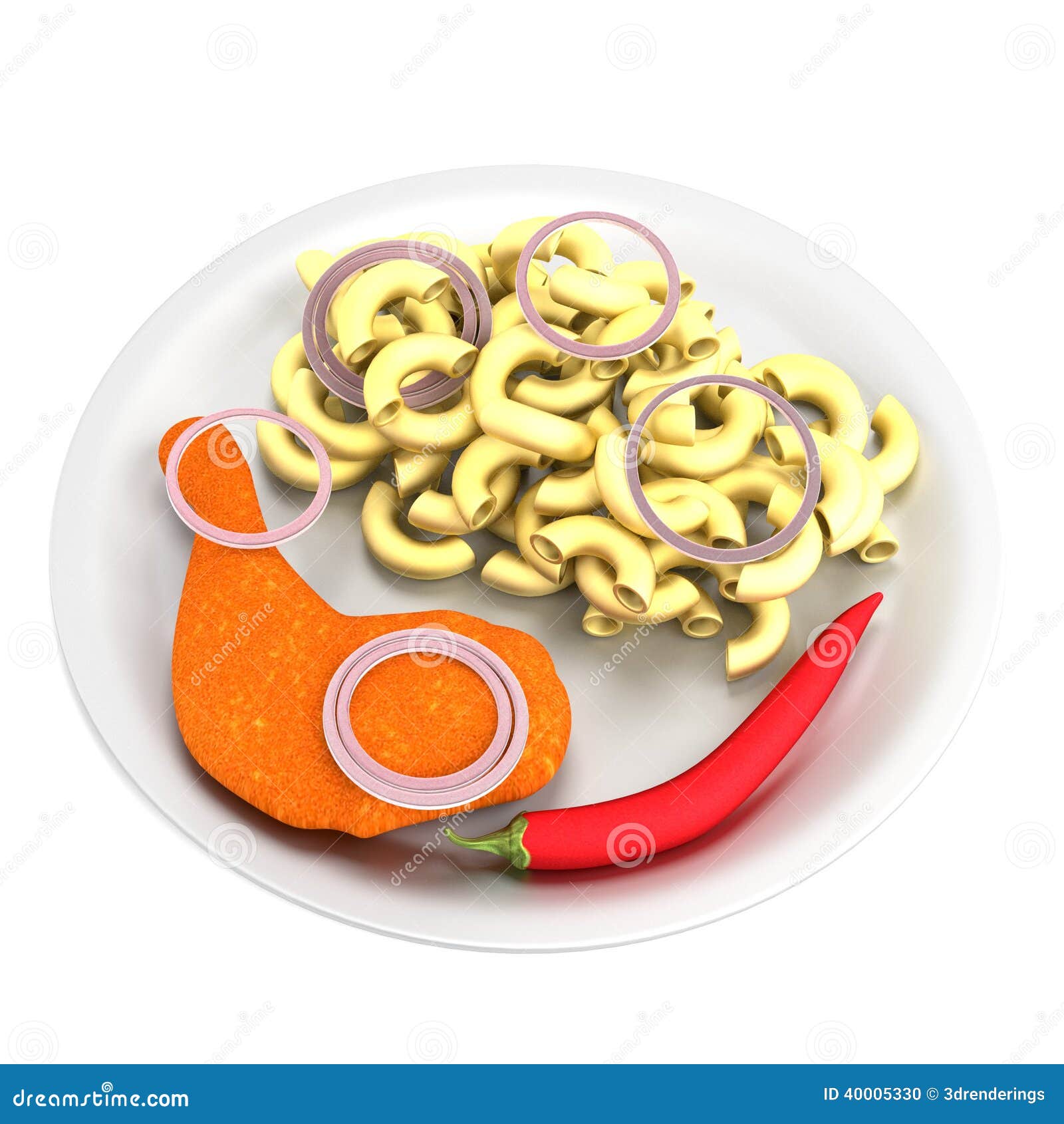 3d render of food stock illustration. Illustration of cheese - 40005330