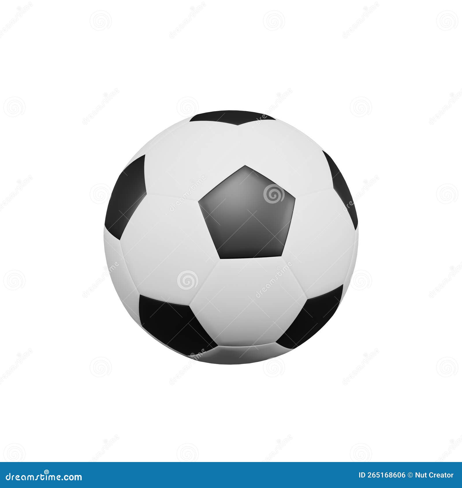 3D Render Football Illustration, Soccer Ball With Green Background ...