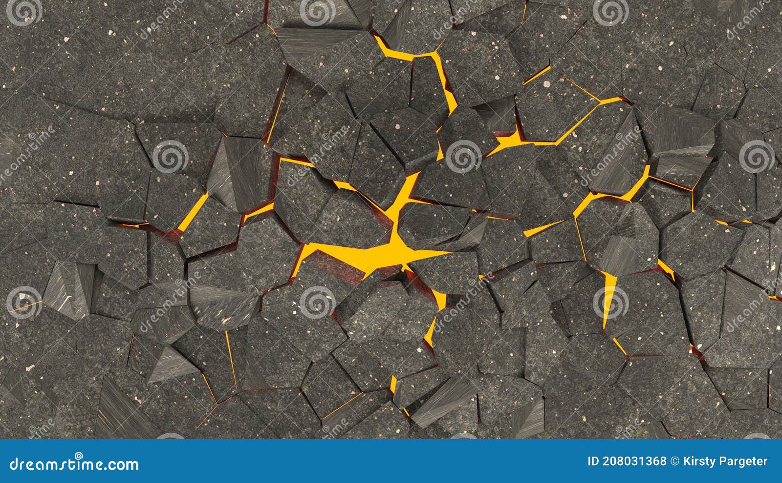 Fractured Ground Background Stock Illustration - Illustration of ...