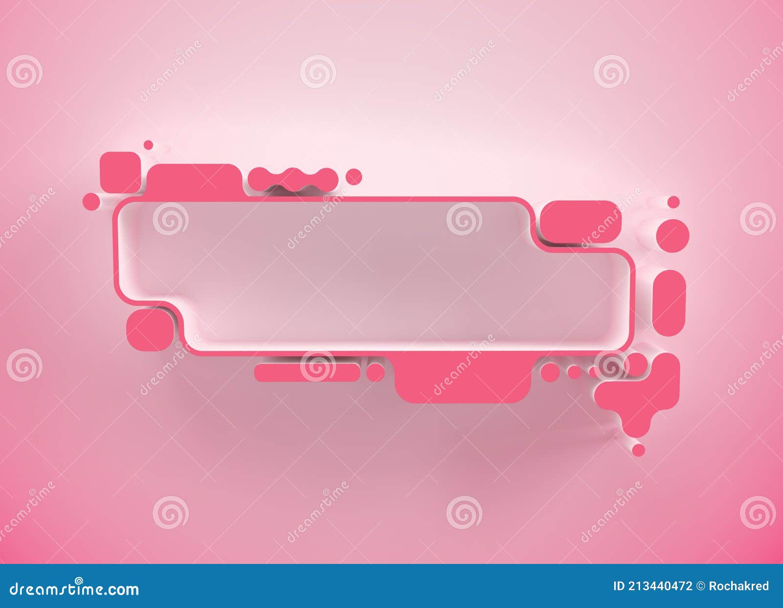 3D Render Frame Surface Abstract Background Stock Illustration ...