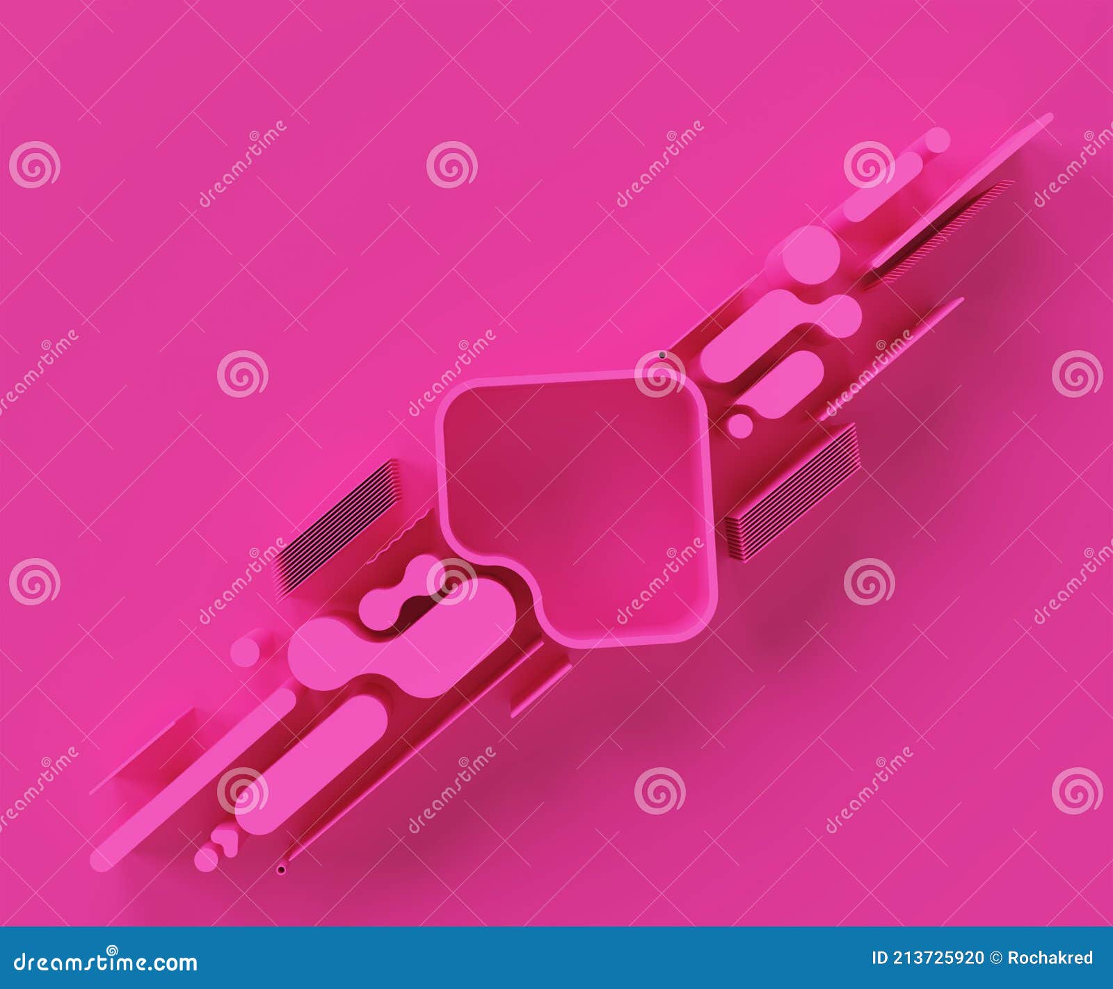 3D Render Frame Surface Abstract Background Stock Illustration ...