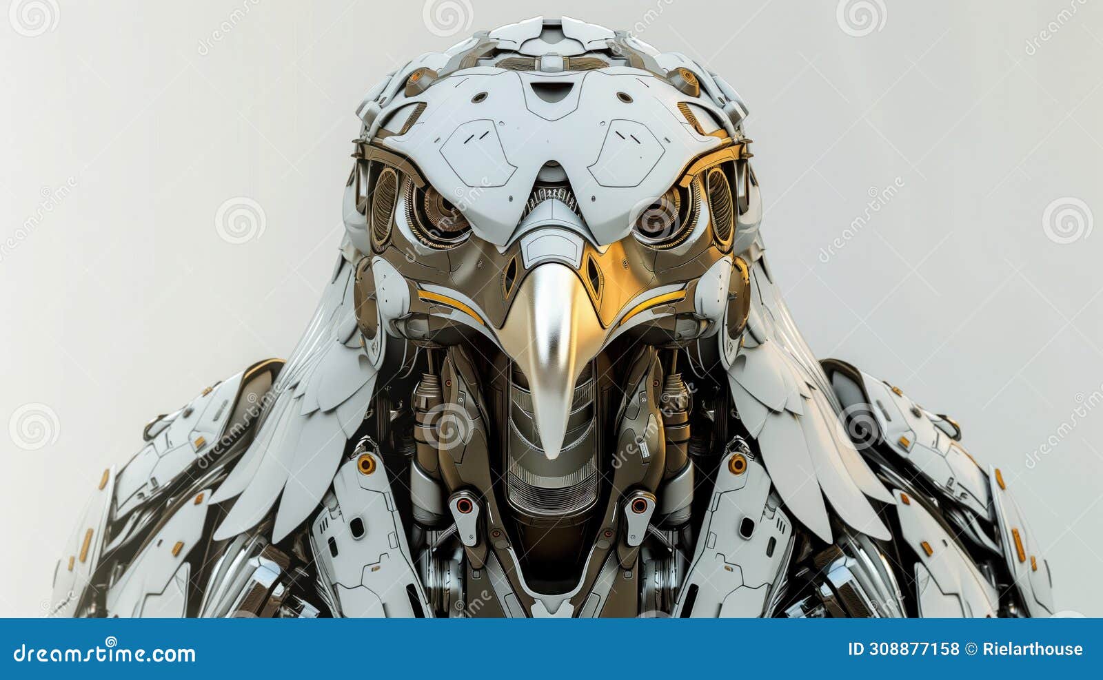 Futuristic Eagle Robot Design Stock Illustration - Illustration of ...