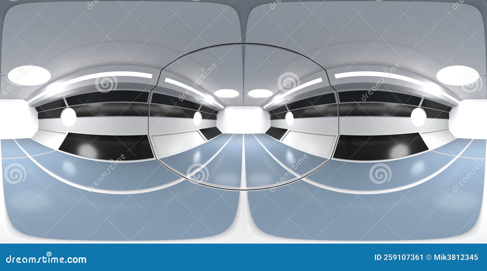 Futuristic panoramic HDRI stock illustration. Illustration of rendering ...