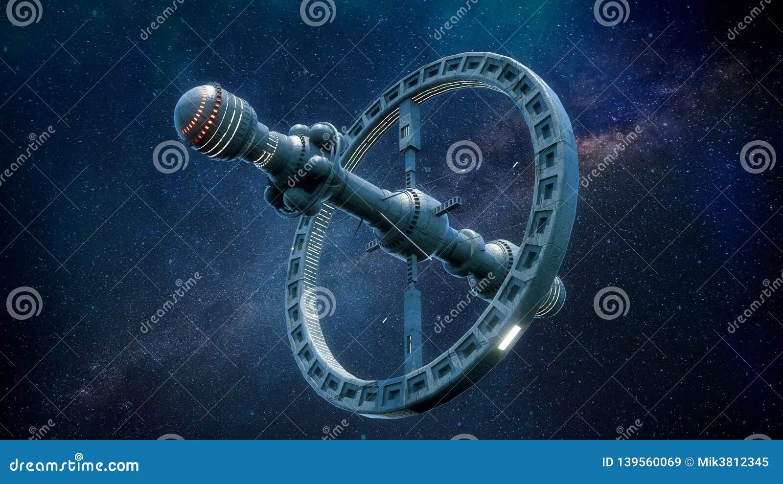 Futuristic Spaceship Concept Stock Illustration - Illustration of ...