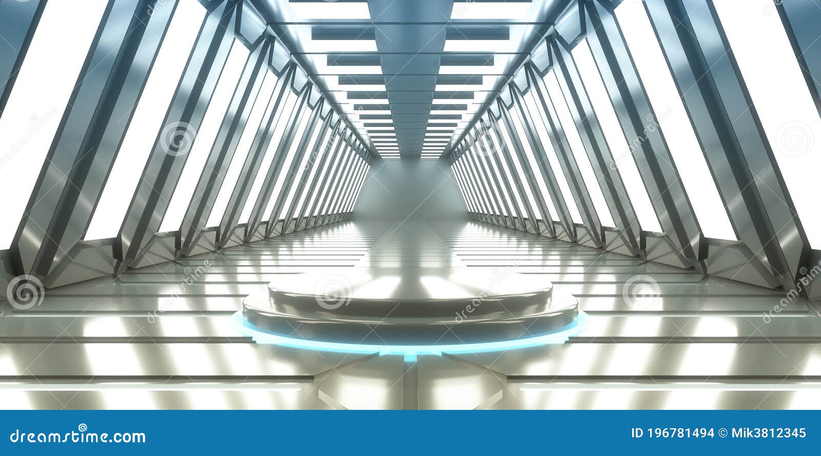 Futuristic stage set stock illustration. Illustration of assistant ...