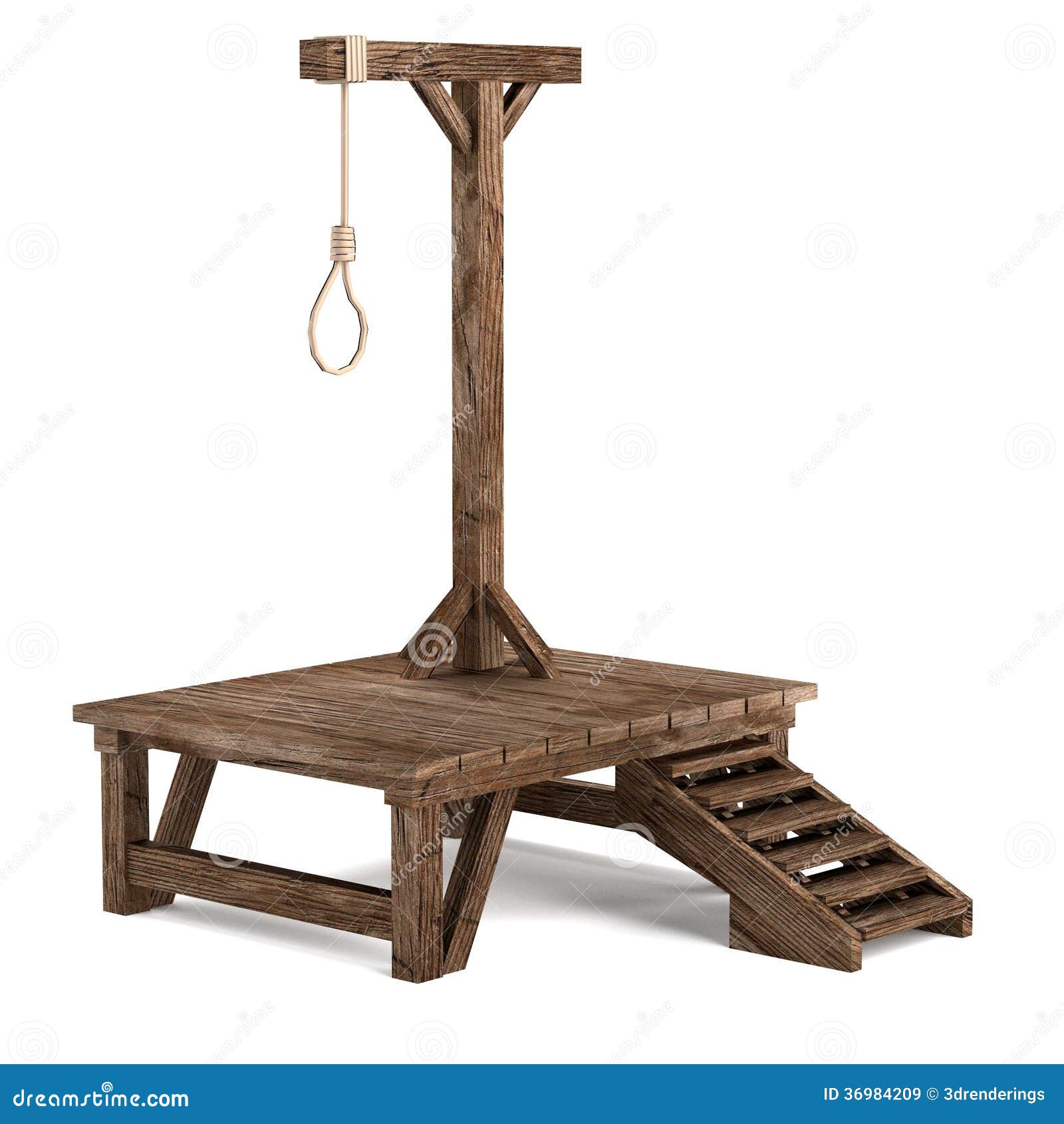 3d render of gallows stock illustration. Illustration of graphics ...