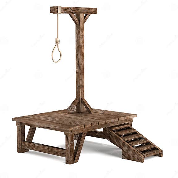 3d render of gallows stock illustration. Illustration of graphics ...