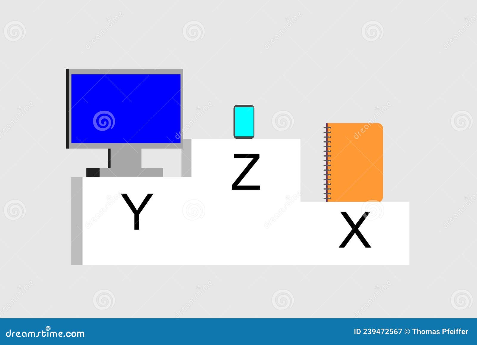 Generation Z 3D Render Illustration Stock Illustration - Illustration ...