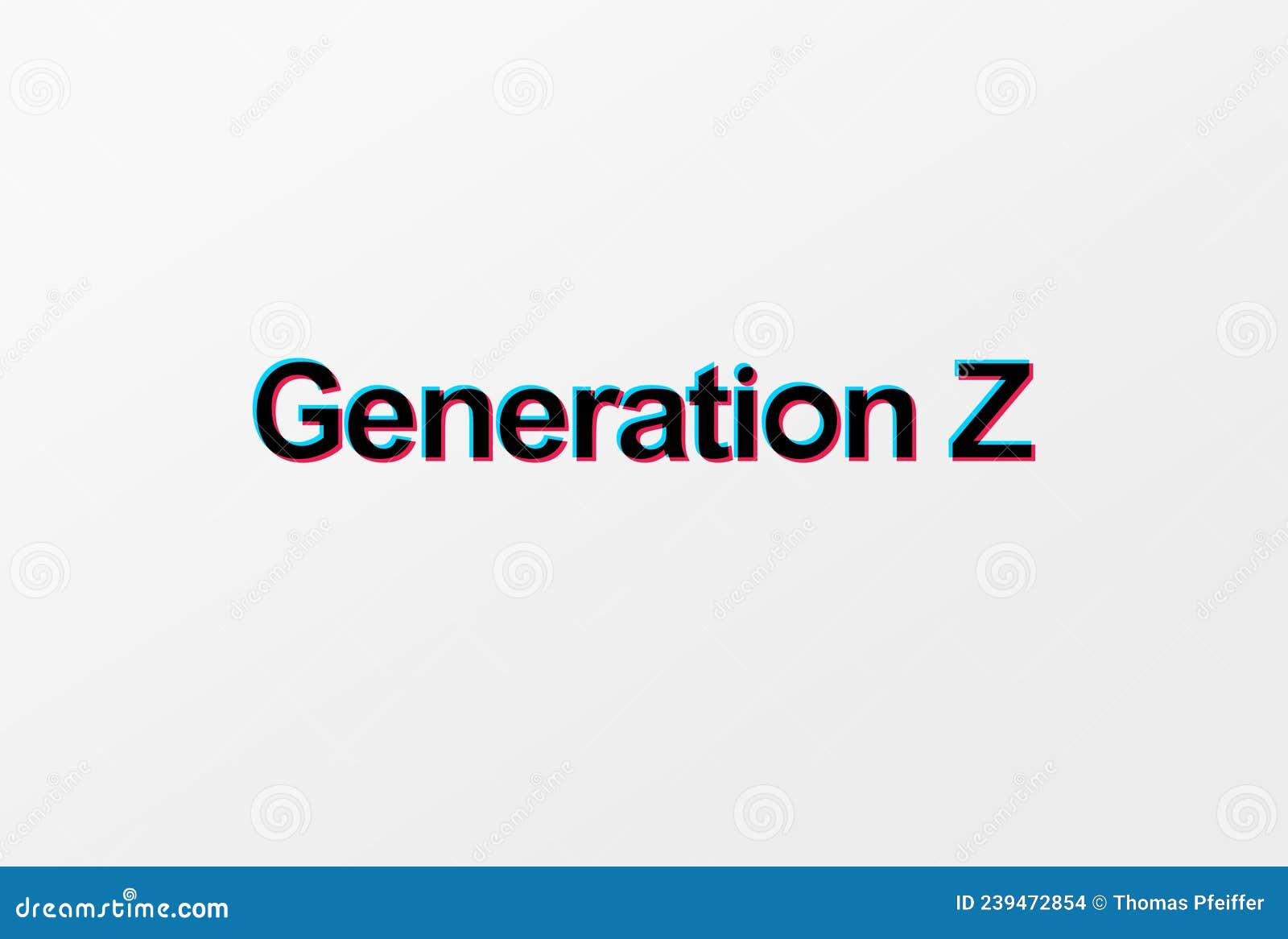 Generation Z 3D Render Illustration Stock Illustration - Illustration ...