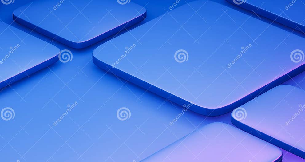 3d Render Geometric 3d Background Simplify Stock Illustration ...