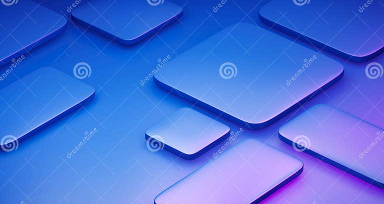 3d Render Geometric 3d Background Simplify Stock Illustration ...