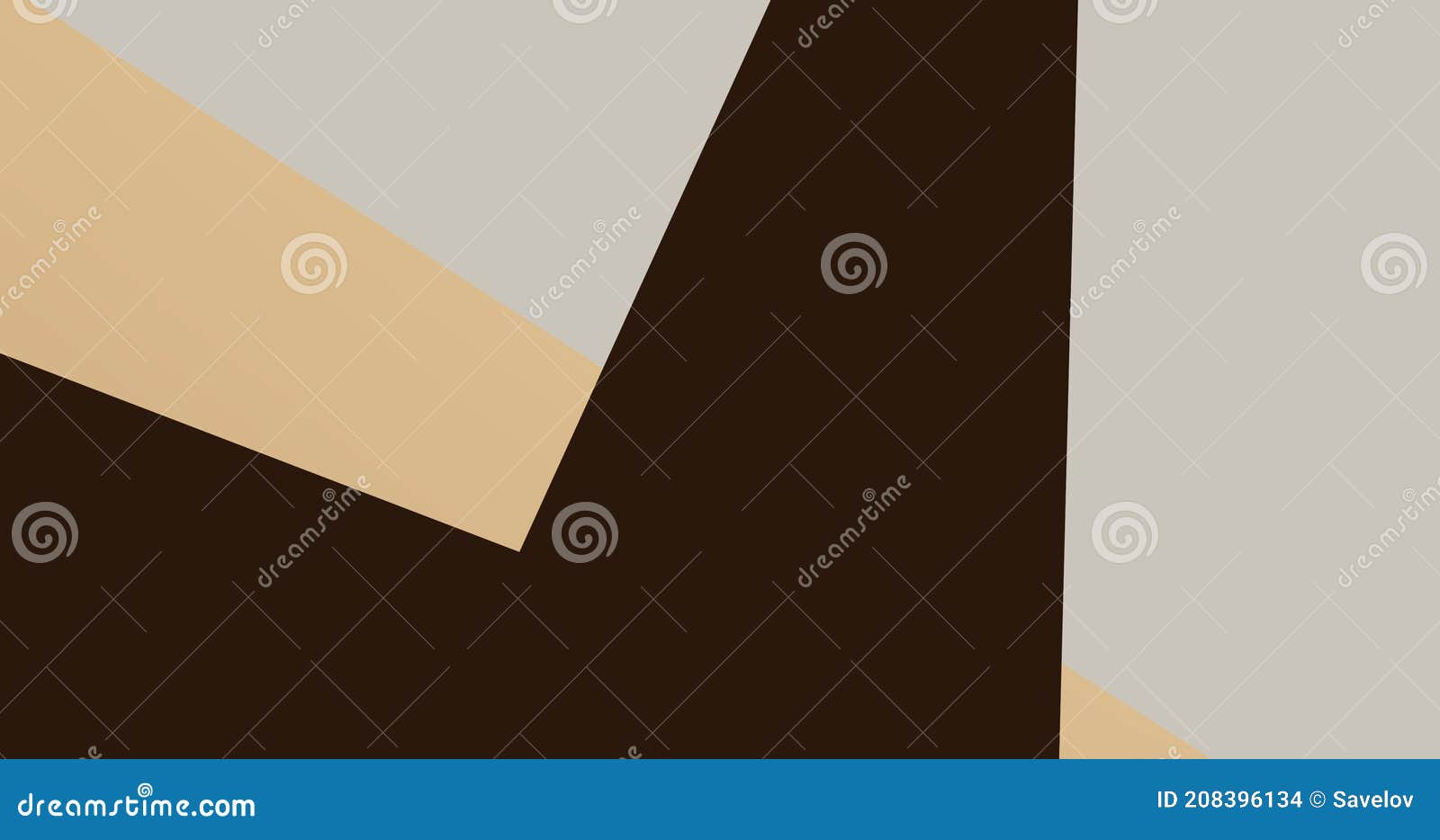 Render with Geometric Brown Triangles Background Stock Illustration ...