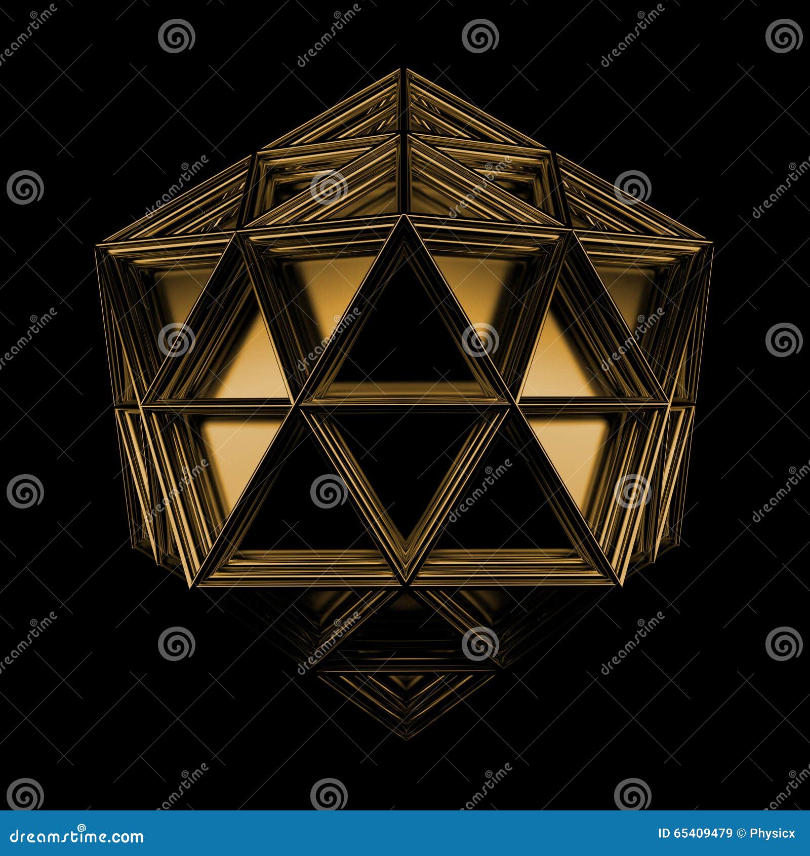 3d Render of Geometric Platonic Object Stock Illustration ...