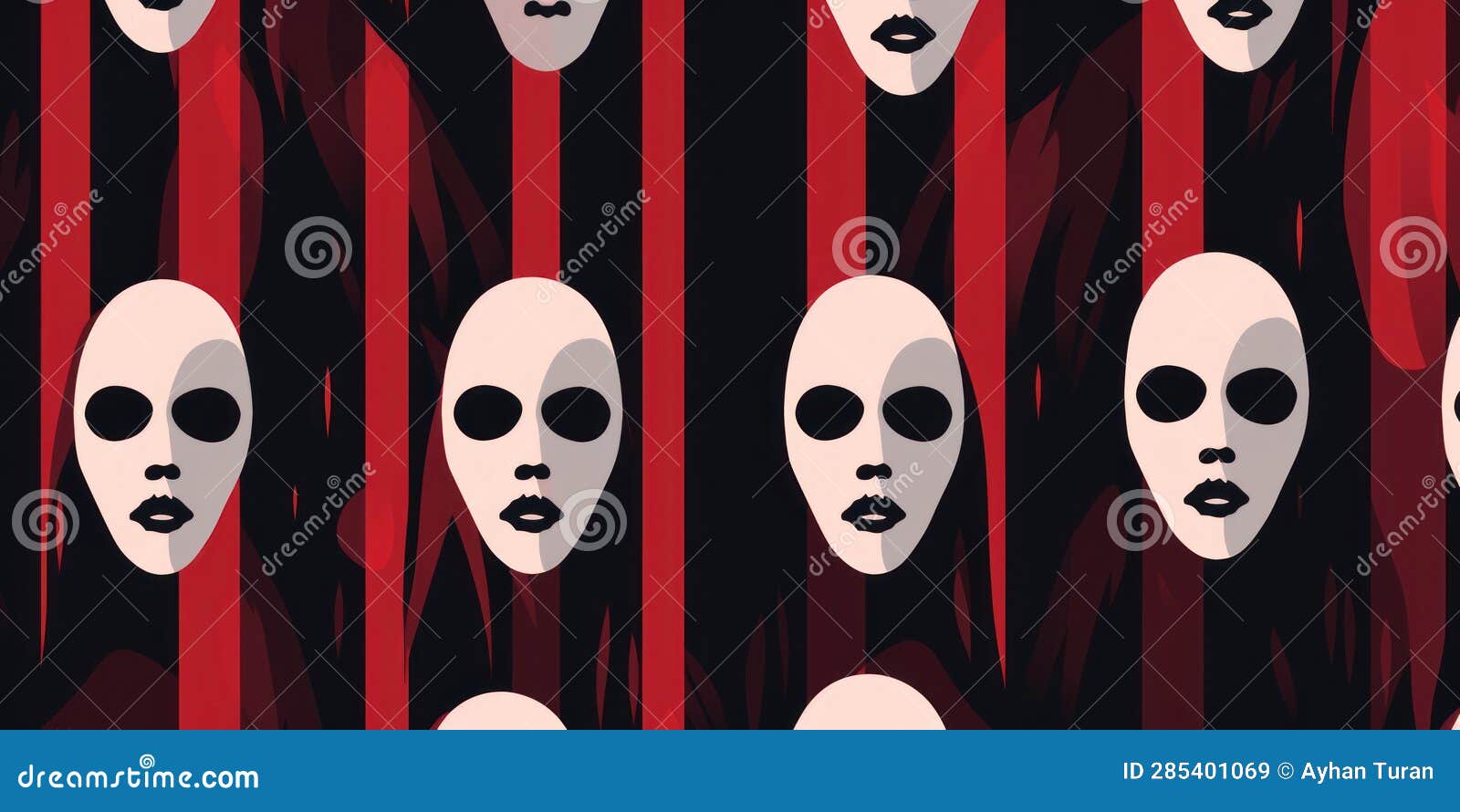 3d Render Geometric Shape , Horror Background Stock Illustration ...
