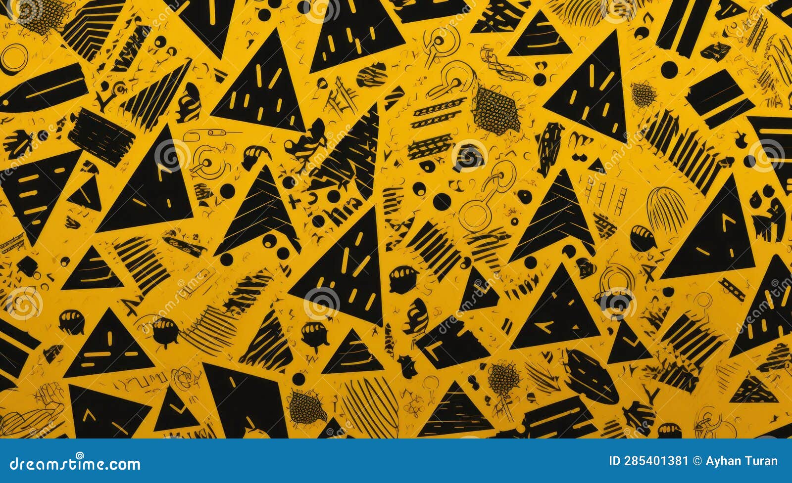 3d Render Geometric Shape , Horror Background Stock Illustration ...